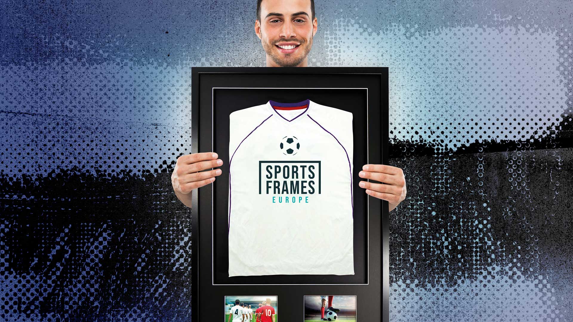 Sports Frames Europe Home Shirt Framing Kits for Football T-Shirts